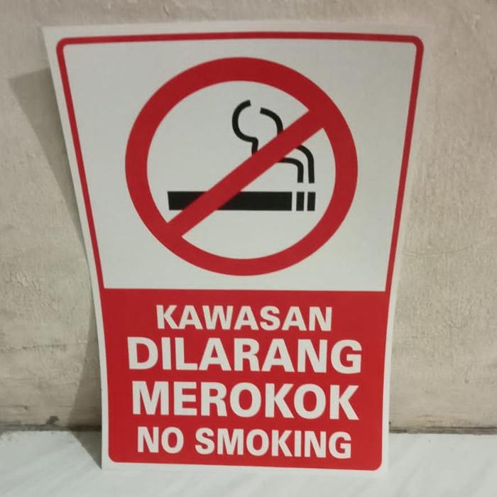 Jual STIKER KAWASAN DILARANG MEROKOK 20X30CM SIGN RAMBU K3 - Jakarta ...