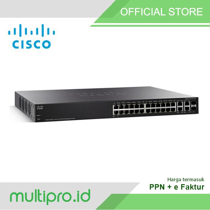 Promo Cisco SF300-24MP 24-port 10/100 Max PoE Managed Switch Cisco+Smartnet Cicil 0% 3x ...