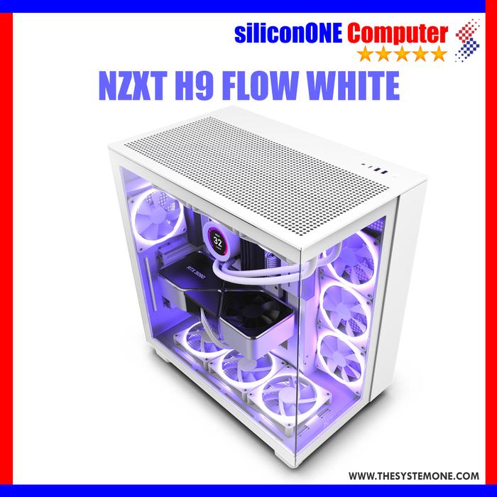 Jual NZXT H9 FLOW MATTE WHITE 4FAN SILENT ATX - Kota Bandung - silicon ...