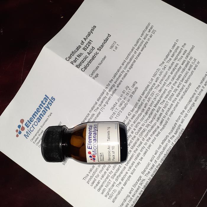 Jual Benzoic Acid Colorimetric Standard tablet 1 gram + COA - Kota ...