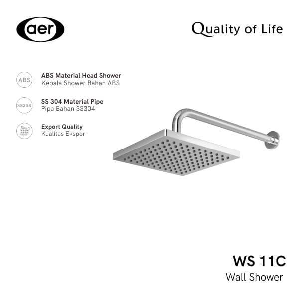 Jual AER Shower Tembok Wall Shower WS-11C / shower AER WS11C - Jakarta ...