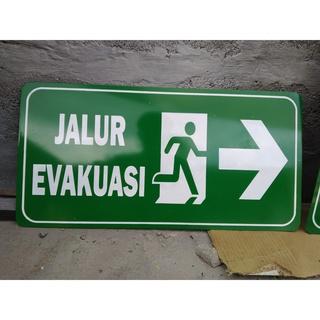 Jual Plang Titik Kumpul & Plang Jalur Evakuasi - Evakuasi kanan, Pakai ...