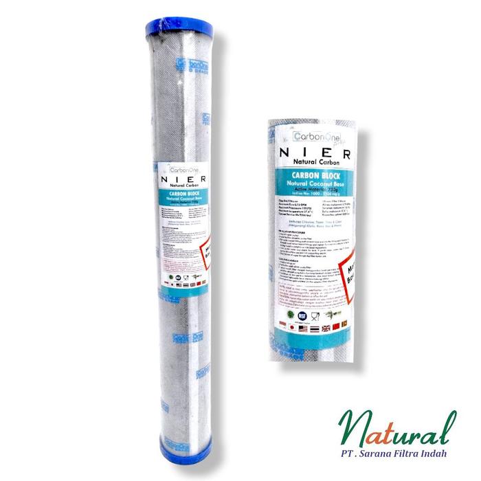 Jual Cartridge Carbon Block 20" Natural / Coconut Base / Filtrasi 5 ...