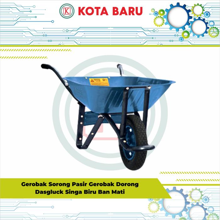 Jual Gerobak Sorong Pasir Gerobak Dorong Dasgluck Singa Biru Ban Mati ...