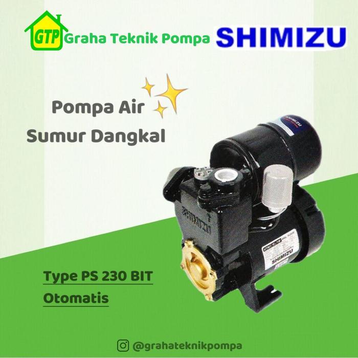 Jual Pompa Air Sumur Dangkal otomatis Shimizu Type PS 230 BIT - Kota ...