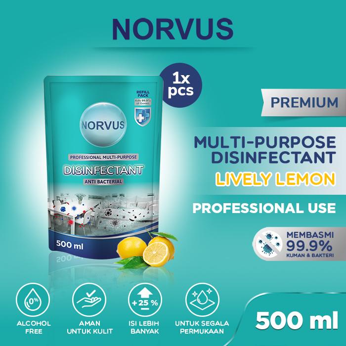 Promo Norvus - Multi Purpose Disinfectant Lively Lemon 500 ml - Jakarta ...