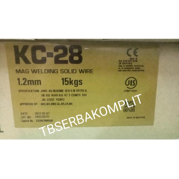 Jual Kiswel KC-28 1.2mm Kawat Las MAG Welding Rod Solid Wire KC28 1.2 ...