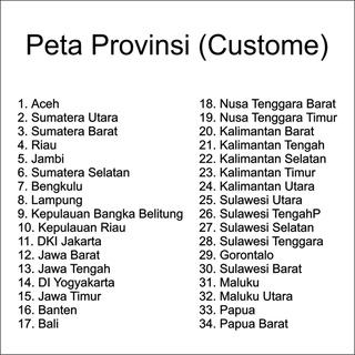 Jual Peta Gulung Peta Dunia Peta indonesia Peta Provinsi Ukuran ...