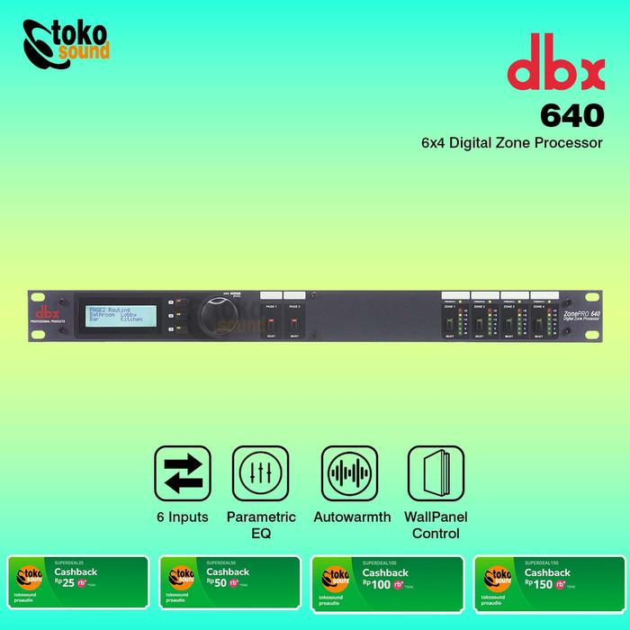 Jual DBX ZonePRO 640 - 6 Input 4 Output Digital Zone Processor Original - Jakarta Barat ...