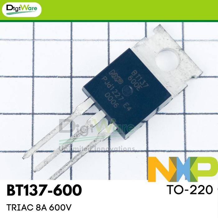 Jual BT137-600 BT137 Triac 8A 600V TO220 - Kota Surabaya - DigiWare ...