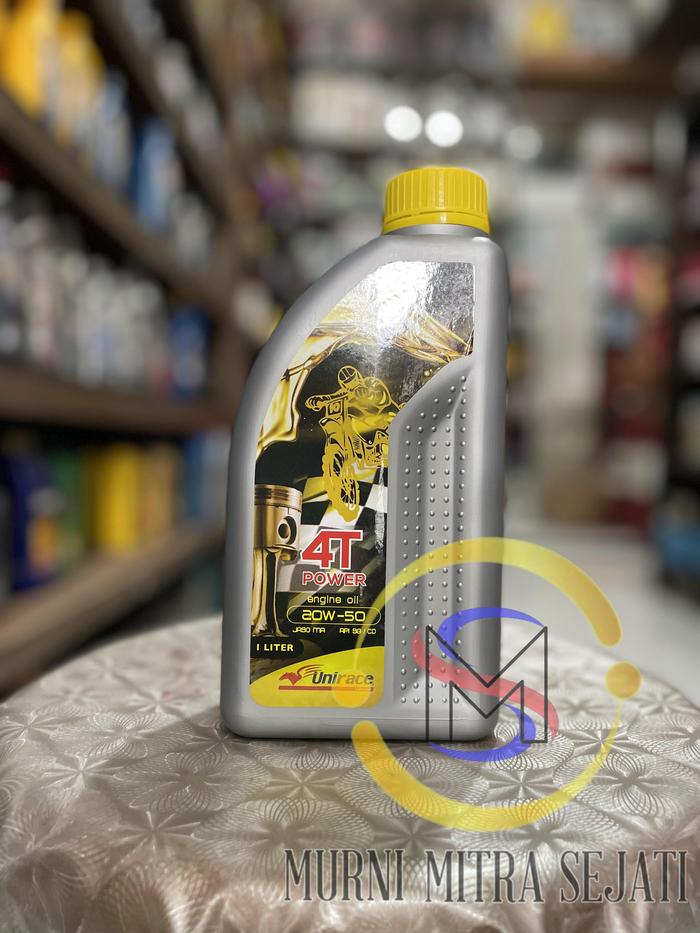 Jual Unirace 4T Power Oil SAE 20W-50 20 W 20W50 Oli Mesin Motor 1 L - Kota Surabaya - Murni ...