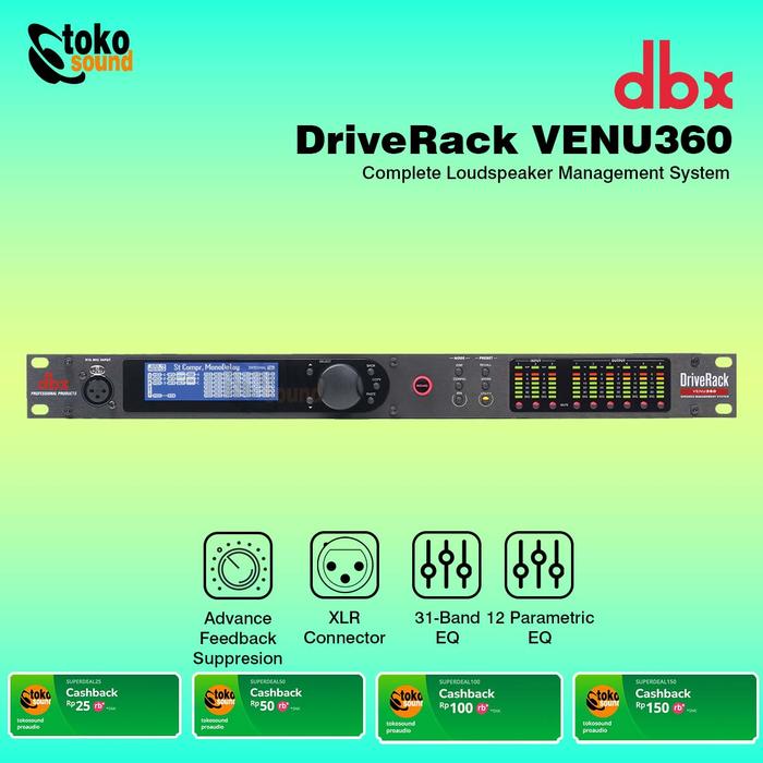 Jual DBX DriveRack VENU360 Complete Loudspeaker Management System ...