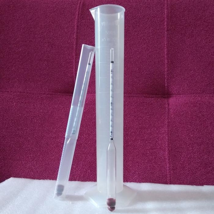 Jual Hydrometer Density Solar Plus Gelas Ukur 500 ml PP - Kota Bekasi ...