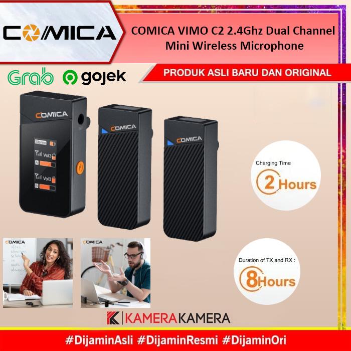 Promo COMICA VIMO C2 2.4Ghz Dual Channel Mini Wireless Microphone Cicil 0% 3x - Jakarta Pusat ...