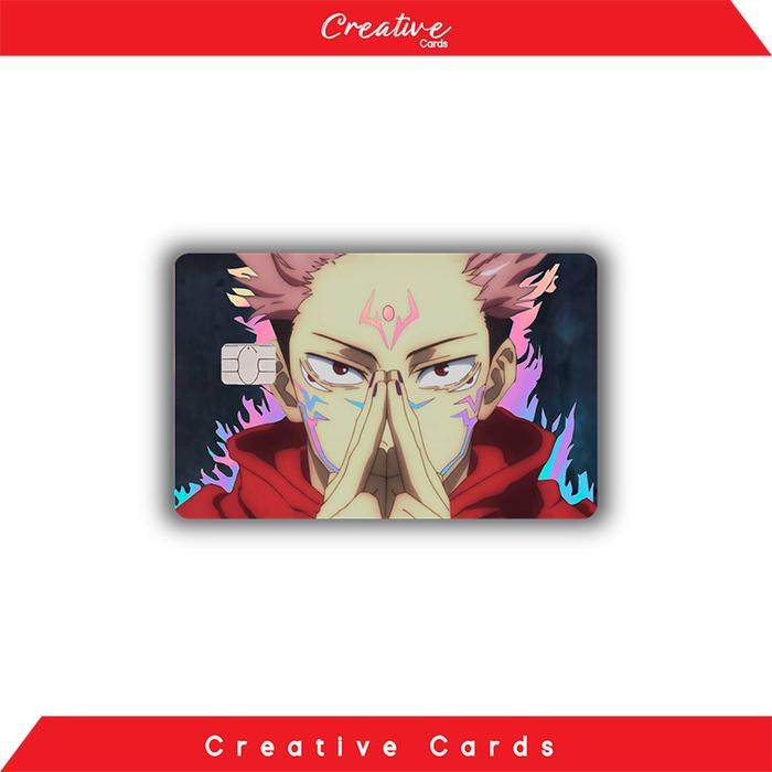 Jual Sticker Kartu Atm Skin Card Anime Jujutsu Kaisen Special Hologram ...