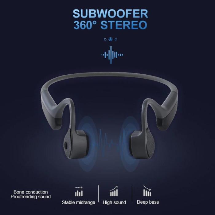 Jual Headphone Konduksi Tulang Headset Bluetooth Bone Conduction ...