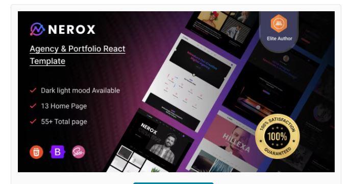 Jual Nerox - Agency & Portfolio Bootstrap 5 React Next js Template ... Jual Nerox - Agency & Portfolio Bootstrap 5 React Next js Template ...