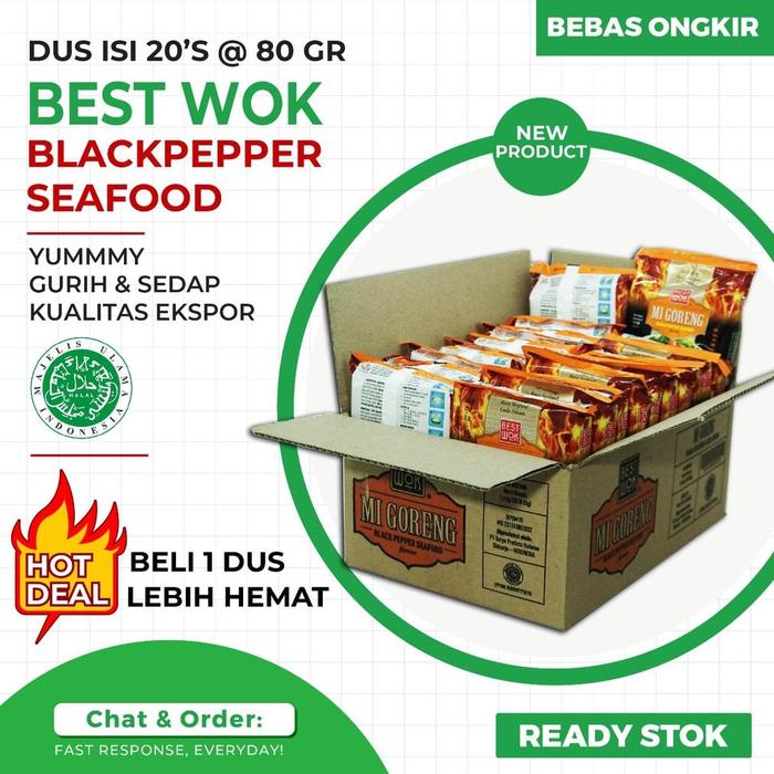 Jual Mie Goreng BEST WOK Mie Instant isi 20 bungkus (1 KARTON ...