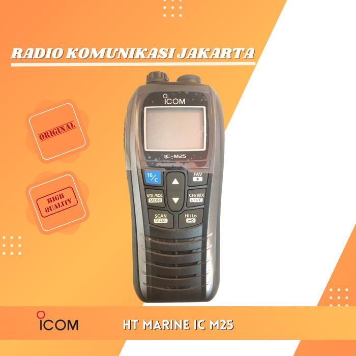 Jual Original Ori Asli HT Icom IC M25 IC-M25 VHF Marine pengganti M24 ...