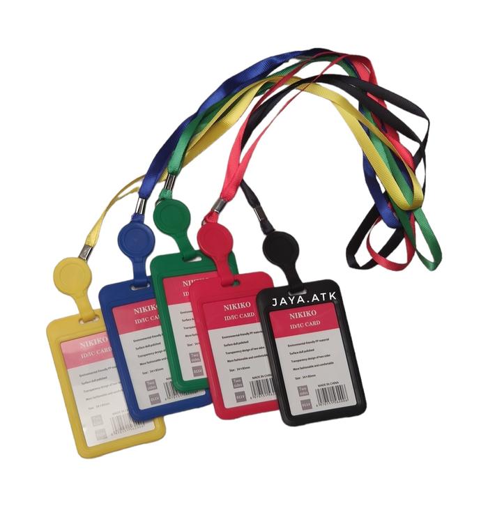 Jual NAME TAG ID CARD B1 SET TALI LANYARD JEPIT KALUNG WARNA NAMA ...