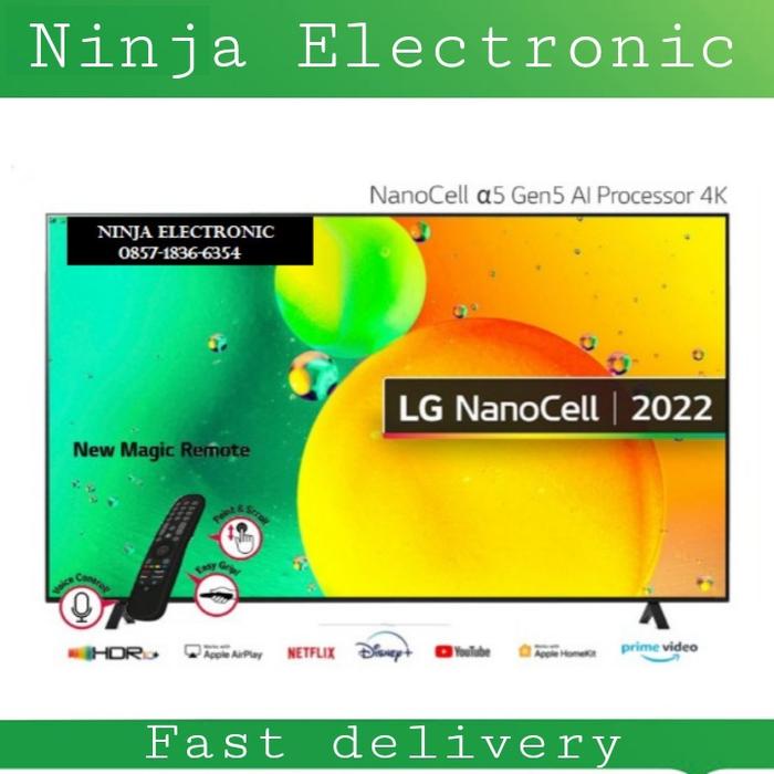 Jual LG 75NANO75SQA - LED SMART TV 75 INCH UHD 4K HDR NANO CELL TV 75NANO75 - Kota Tangerang ...