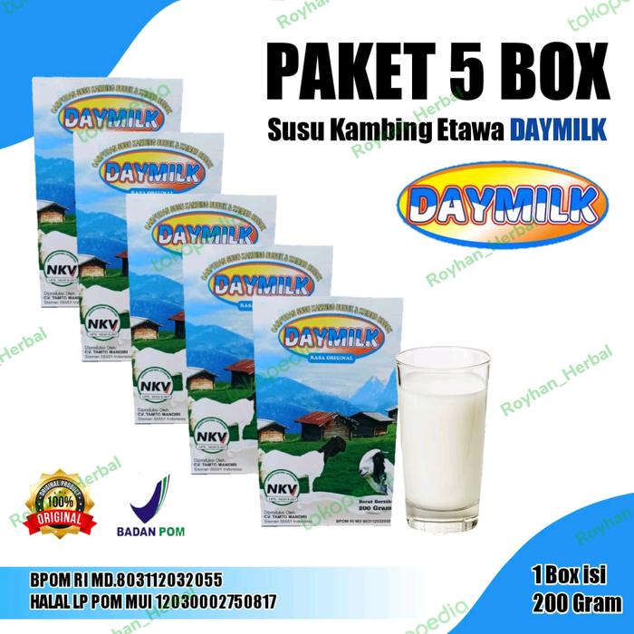 Jual [Paket 5 Box] Susu Kambing Etawa Daymilk Original 200gr Susu ...