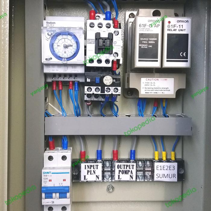 Jual panel pompa sible/air kering otomatis pompa mati dan timer pompa ...