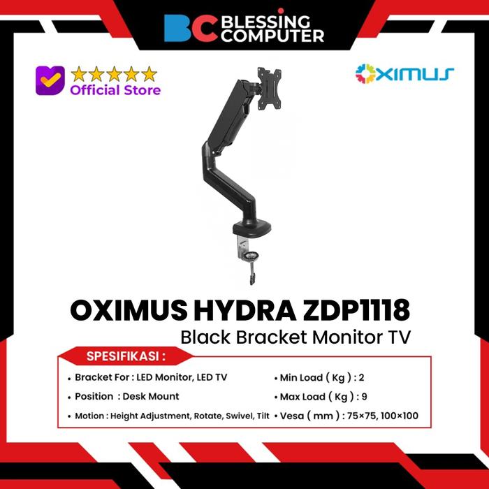 Jual OXIMUS HYDRA ZDP1118 Black Bracket Monitor TV - Kota Denpasar ...