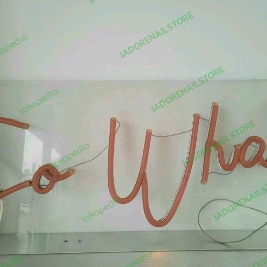 Jual LAMPU LED SIGN 'SO WHAT ' , LAMPU NEON LED SIGN 'SO WHAT' , SECOND ...