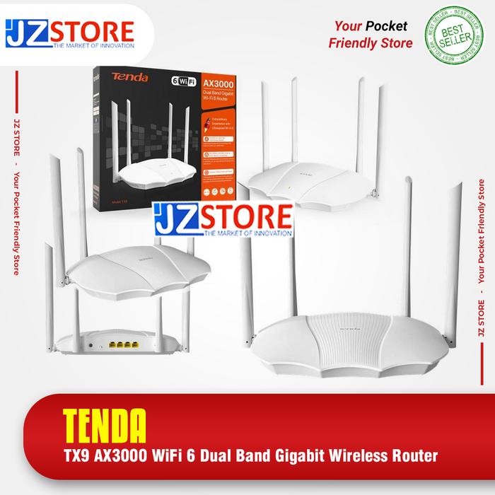 Jual Tenda TX9 AX3000 WiFi 6 Dual Band Gigabit Wireless Router - Kota ...