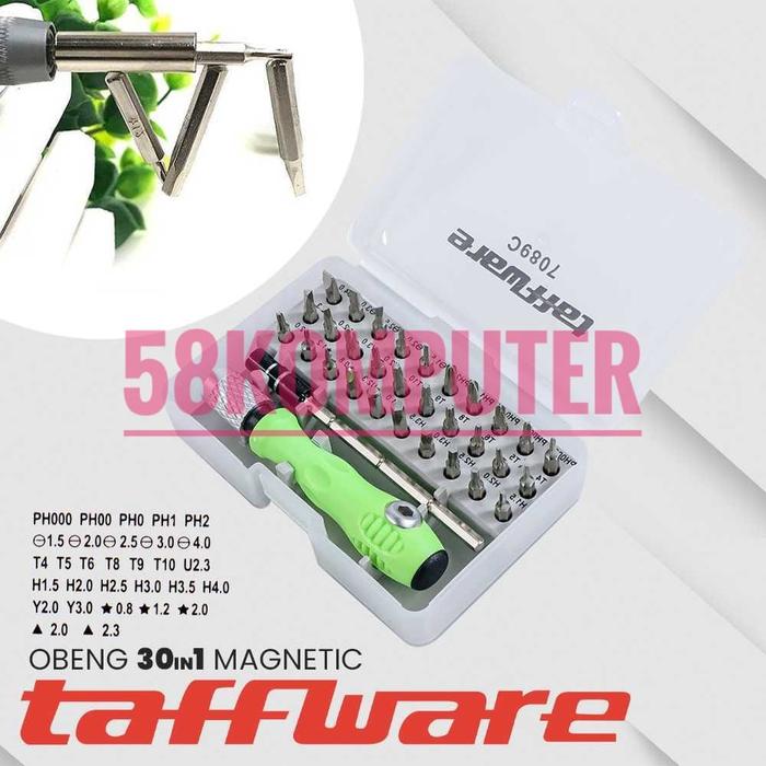 Jual Obeng 30 in 1 Obeng Set Komplit Serbaguna Magnet Servis Hp ...