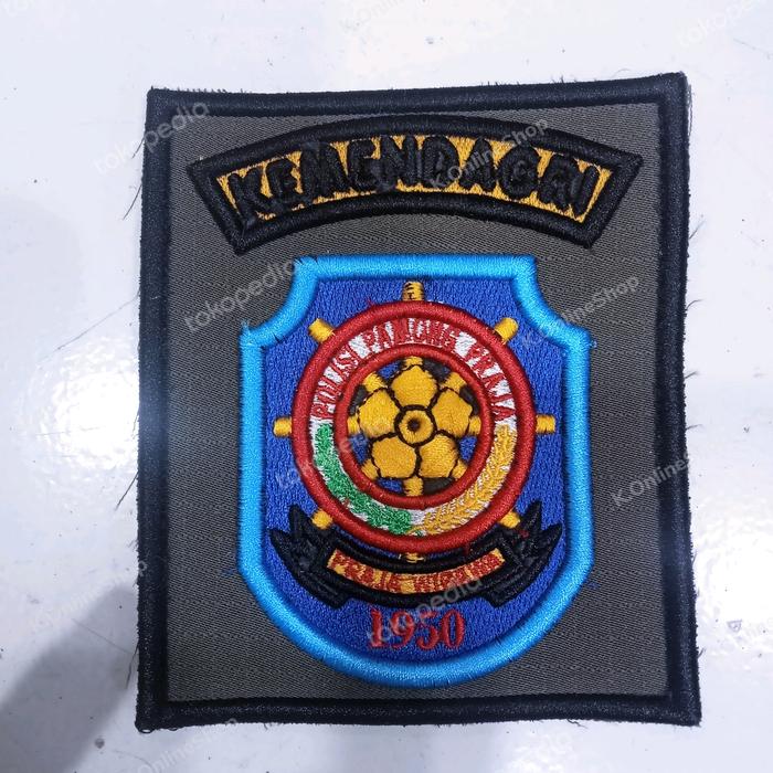 Jual badge logo Pol PP polisi pamong praja bordiran Timbul polPP ...