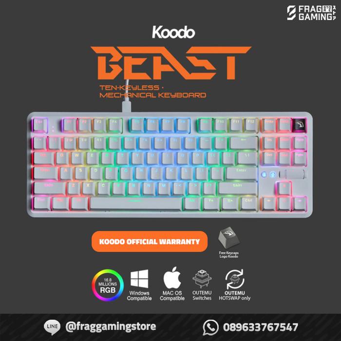 Jual Koodo Beast Lite TKL Gaming Mechanical Keyboard RGB - Jakarta ...