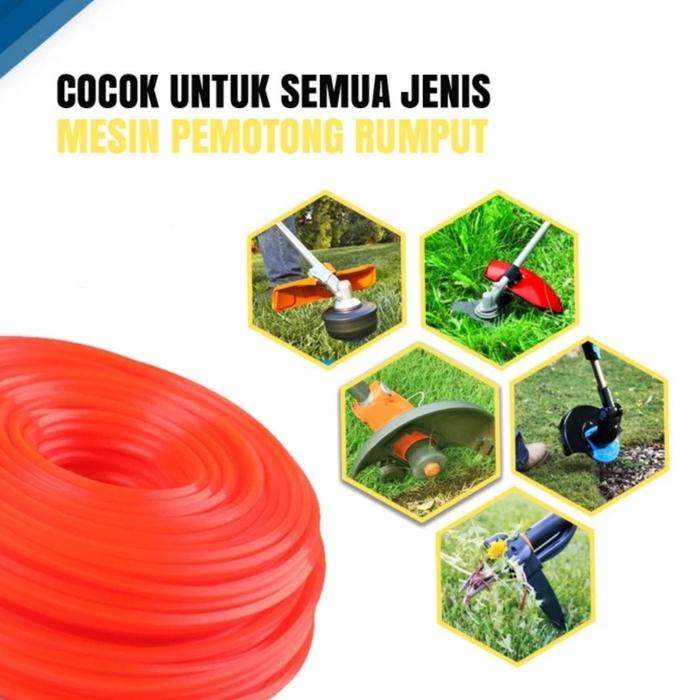 Jual Senar Mesin Potong Rumput / Senar Nylon Pemotong Rumput / Tali ...