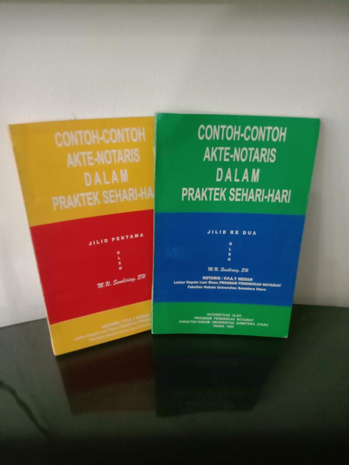 Jual CONTOH-CONTOH AKTA NOTARIS Dalam Praktek Sehari-Hari Jilid 1 ...