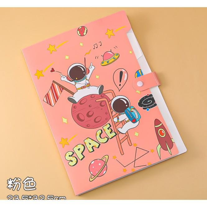 Jual Map document organizer map folder tempat map A4 astronot lucu ...