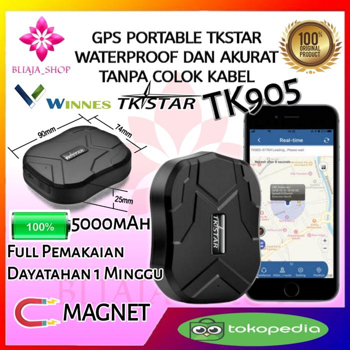 Jual GPS Tracker Lacak Tkstar TK 905 TK905 TK Star Mobil Truk Magnet ...