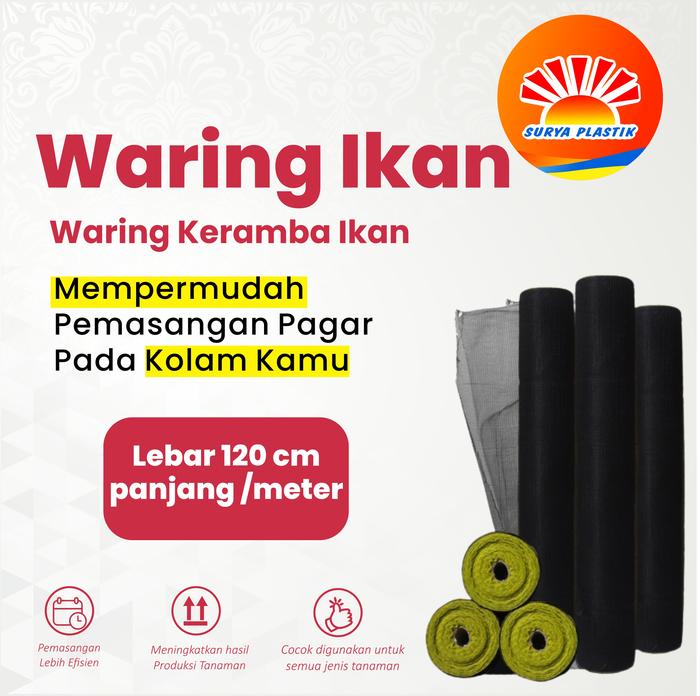 Jual Jaring Waring lebar 120 cm - Jaring Ikan jaring kebun - Kab ...