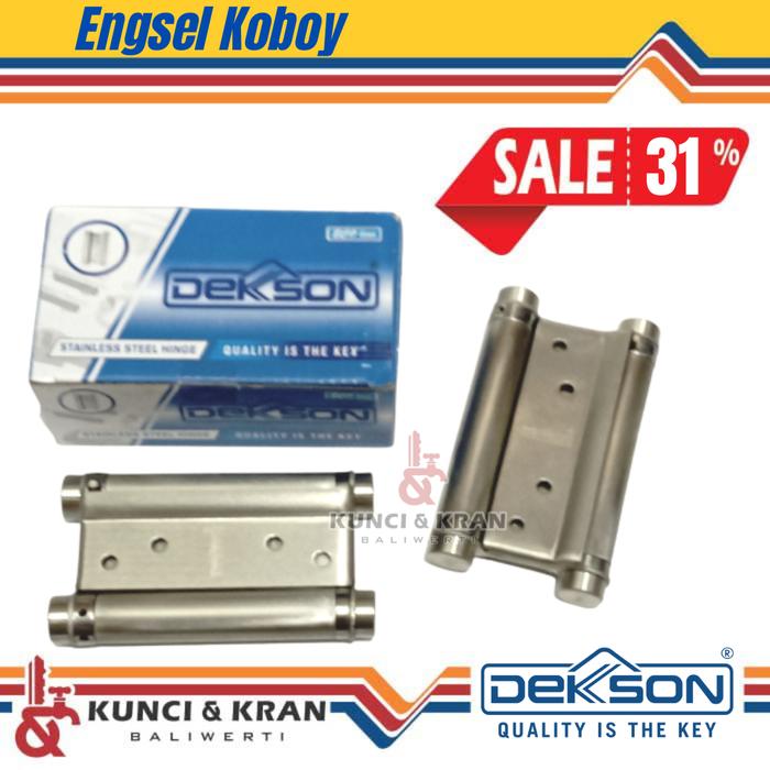 Jual Engsel Koboy Dekkson Double Action Spring Hinge 4" SSS - Kota ...