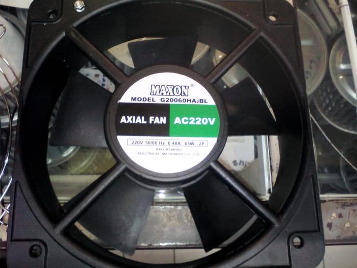 Jual Maxon Axial Fan AC 220V Ball Bearing Model G20060HA2BL 20x20x6cm ...