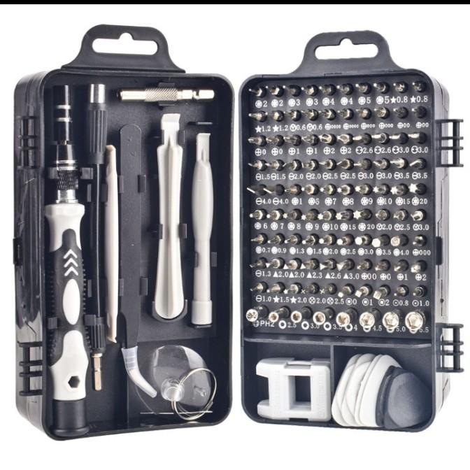 Jual Obeng Hp full set 115 in 1 Set Alat Service Reparasi HP Komputer ...