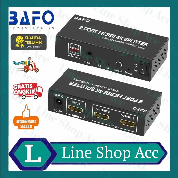 Jual Hdmi Splitter 2 Port Bafo Spliter 1X2 - Jakarta Pusat - Line Shop ...