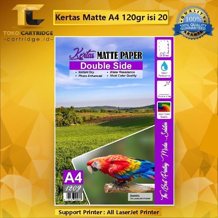Jual Kertas Matte Double Side A4 120gsm 20 lembar A4 120 gsm 20 sheet ...