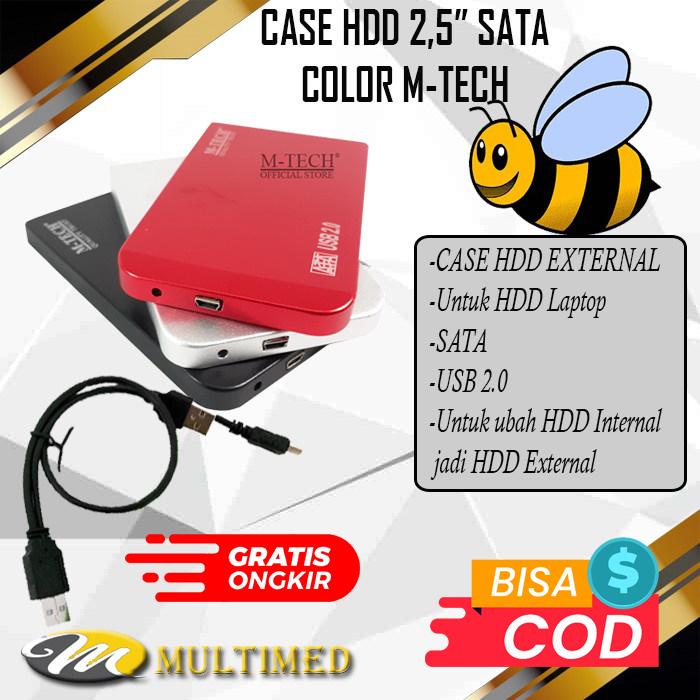 Jual Case Cassing Box HDD Hardisk External Enclosure 2,5" Sata M-Tech Color - Kota Bekasi ...