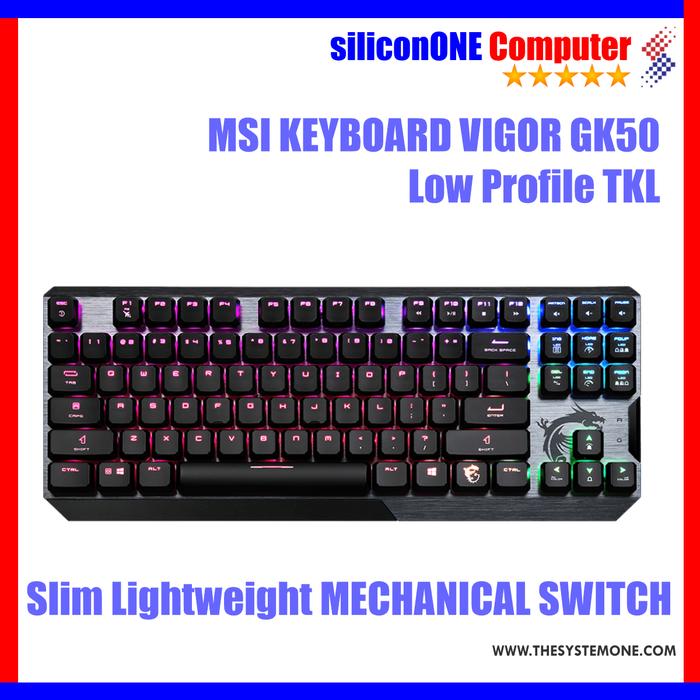 Jual MSI VIGOR GK50 Low Profile TKL Mechanical Keyboard RGB - Kota ...
