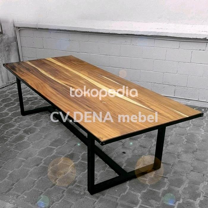 Jual Meja makan kayu jati - meja meeting kantor - meja rapat - Dining ...