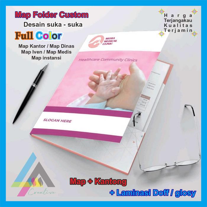 Jual Cetak Map custom F4 murah Map Medical Map Medis map kantor Map ...