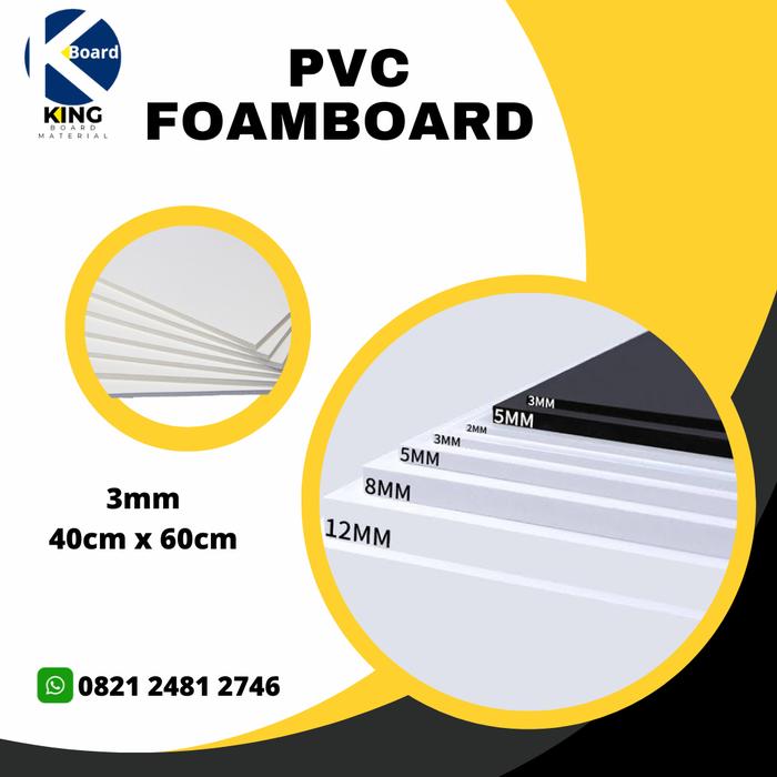 Jual PVC Foamboard 3mm ukuran 40cm X 60cm putih - Jakarta Barat - KING BOARD MATERIAL | Tokopedia