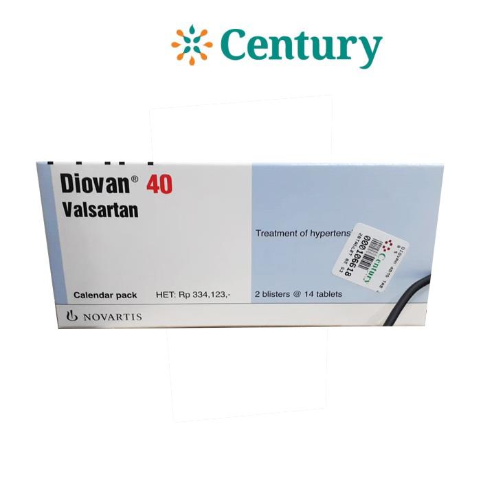 Jual DIOVAN 40MG 1 STRIP 14 TABLET / VALSARTAN / HIPERTENSI / JANTUNG - Jakarta Pusat - Century ...