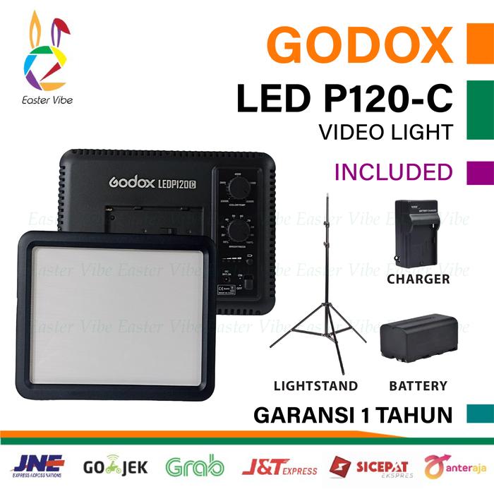 Jual PAKET GODOX LED P120C FREE BATTERY CHARGER LED VIDEO LIGHT P 120C ...